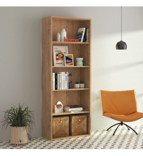 Librería color Roble Gold 197x76x33 - Miroytengo.es